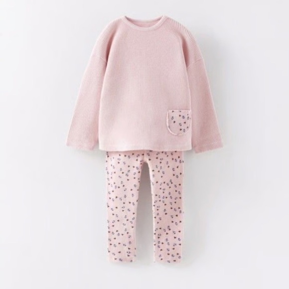 Zara | Matching Sets | Zara 2piece Matching Set In Waffle Floral | Poshmark